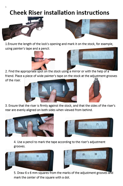 Cheek Riser Installation Instructions :: Naakia